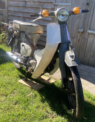 1969 Honda C50 Project Job Lot Frame Restoration Grey Leg Shield Spares ...